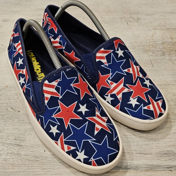 Loudmouth | Shoes | Loudmouth Golf Slip On Canvas Shoes Usa Patriotic ...